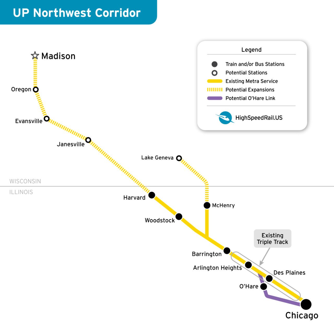 Madison to Chicago in 2 hours or less | High Speed Rail Alliance