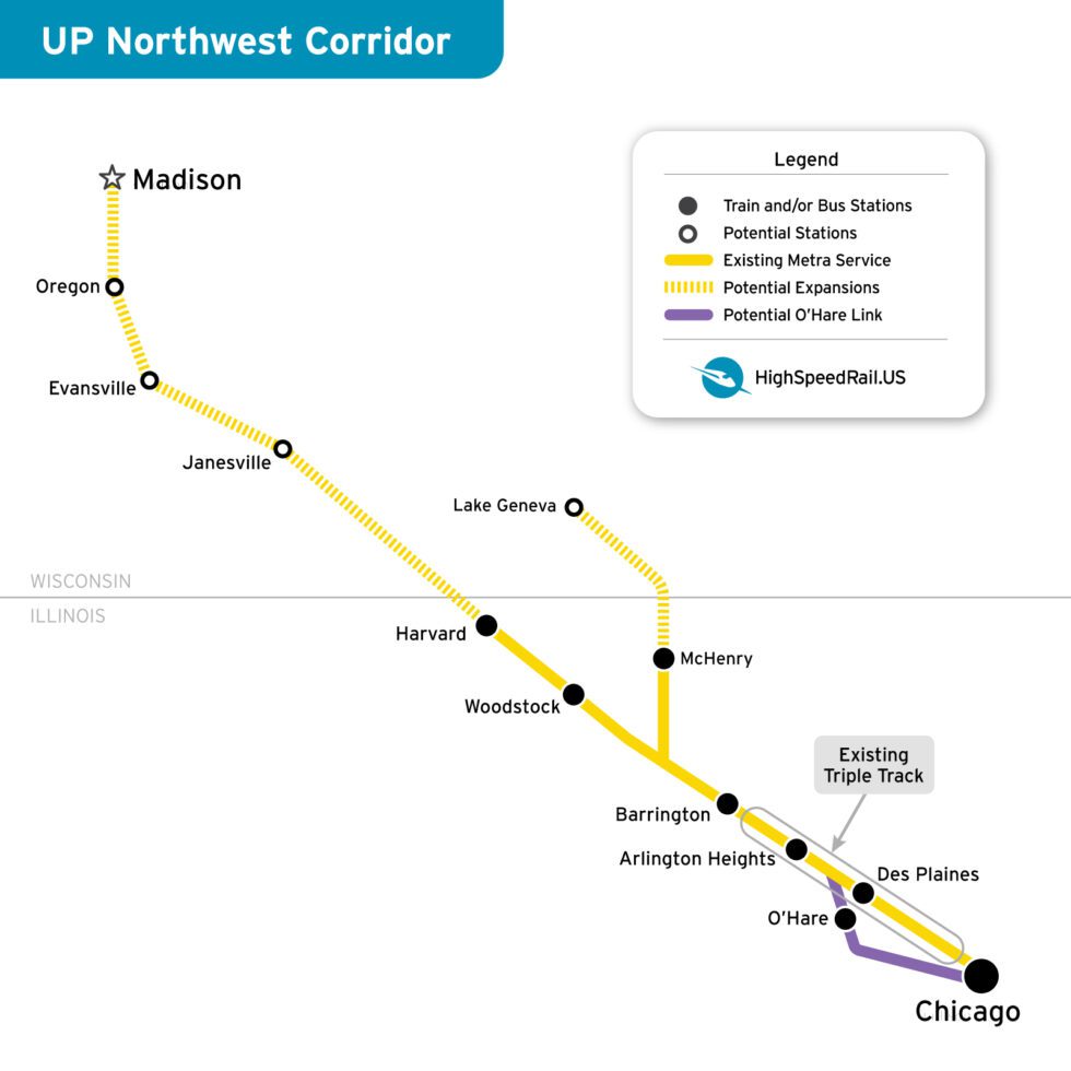 Madison to Chicago in 2 hours or less | High Speed Rail Alliance