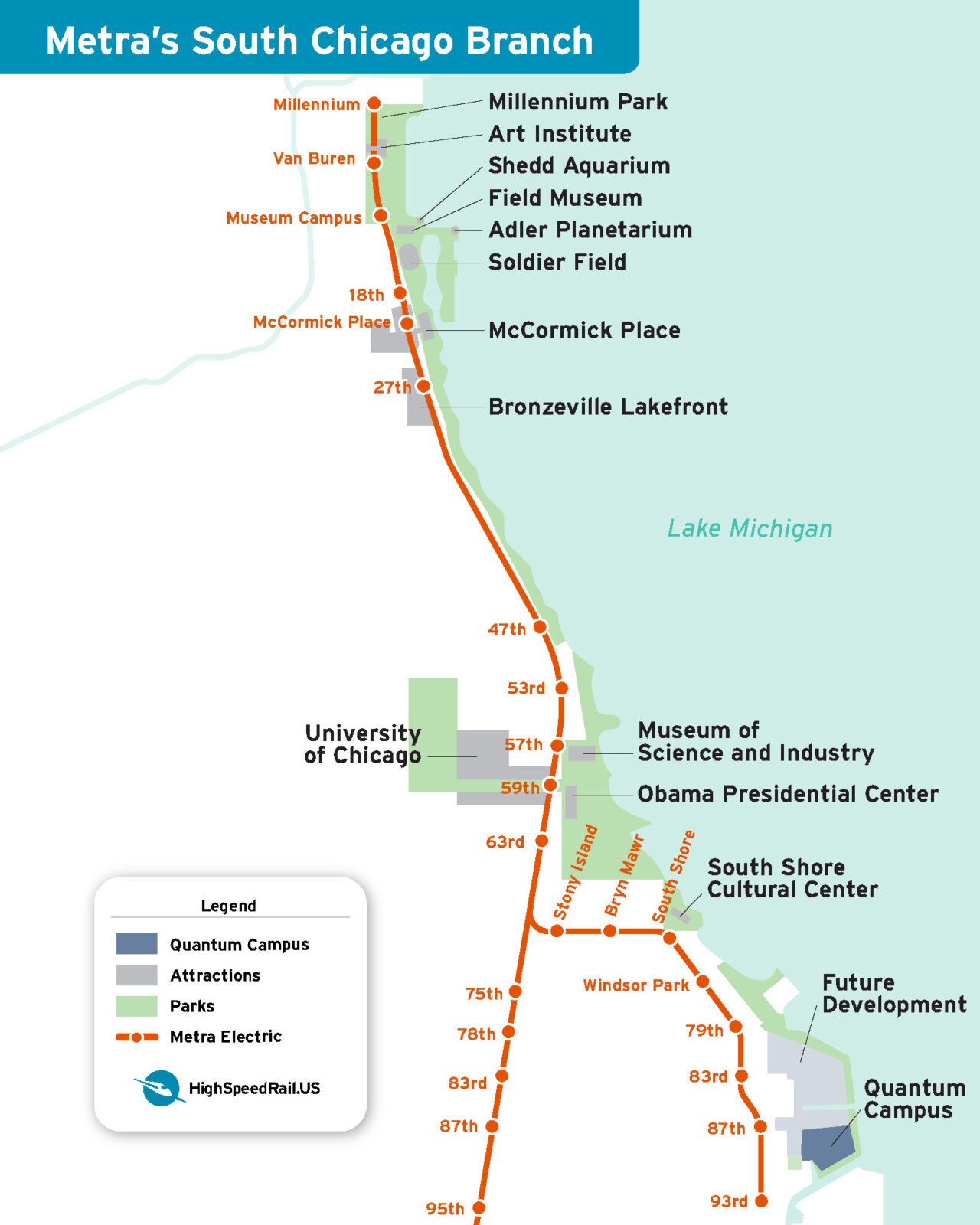 Metra’s South Chicago Branch and the Illinois Quantum Campus | High ...